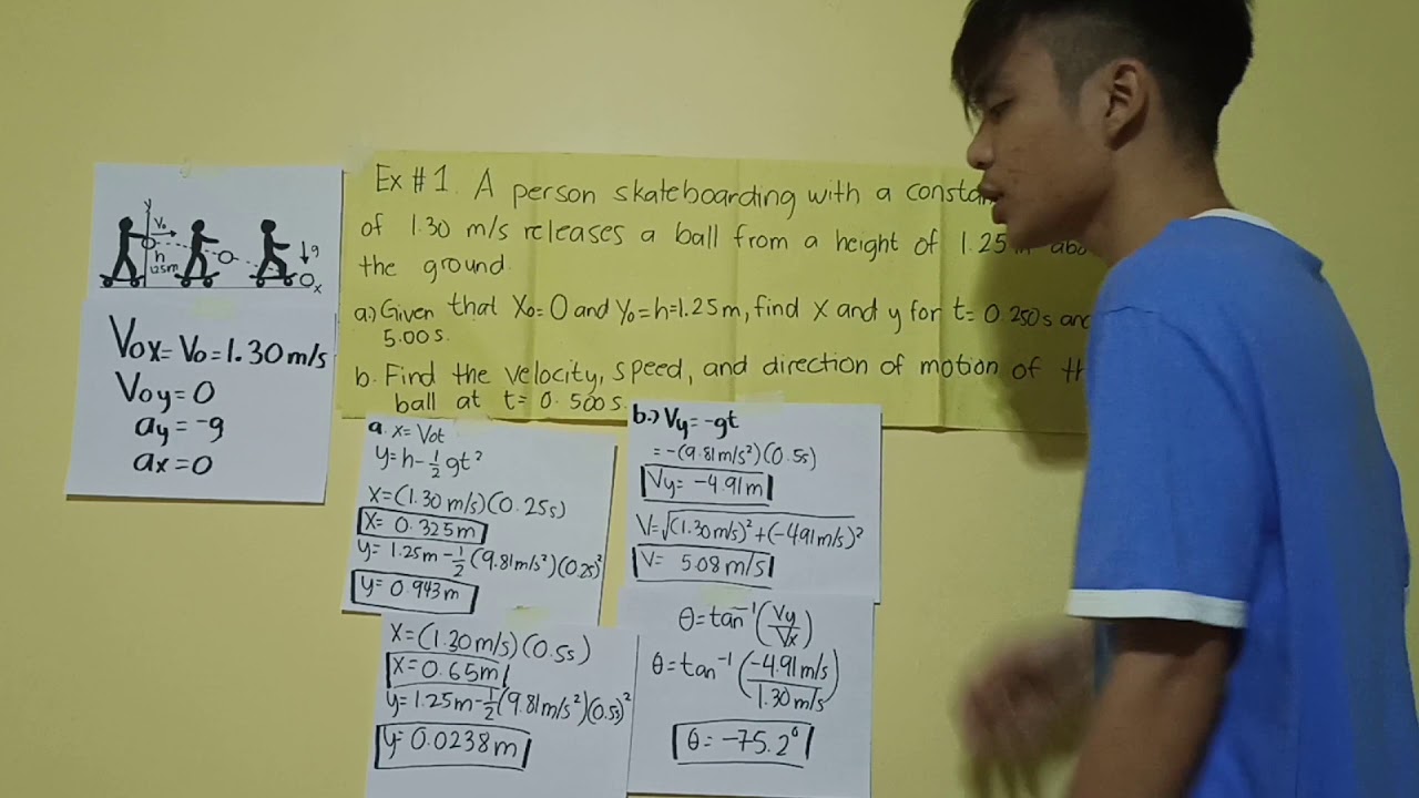 Projectile Motion: Zero Launch Angle - YouTube