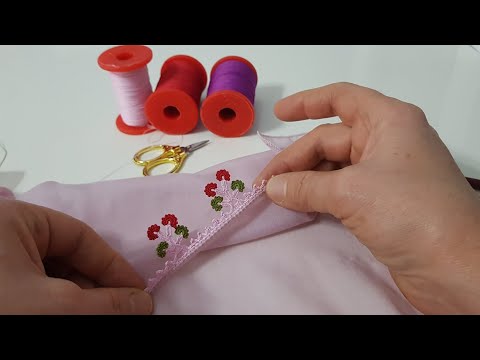 588 - Hem Kolay Hem Gösterişli Şık Çeyizlik Tığ Oyası Yapımı 
