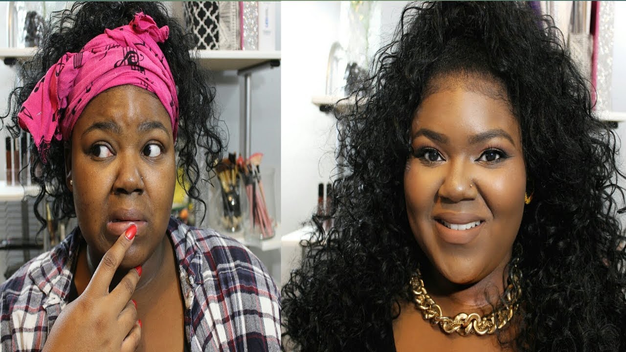Watch me transform from basic to baddie using affordable makeup - YouTube