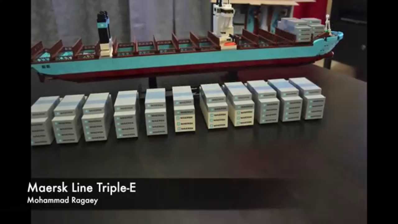 Timelapse of Maersk Line Triple-E Lego Set - YouTube