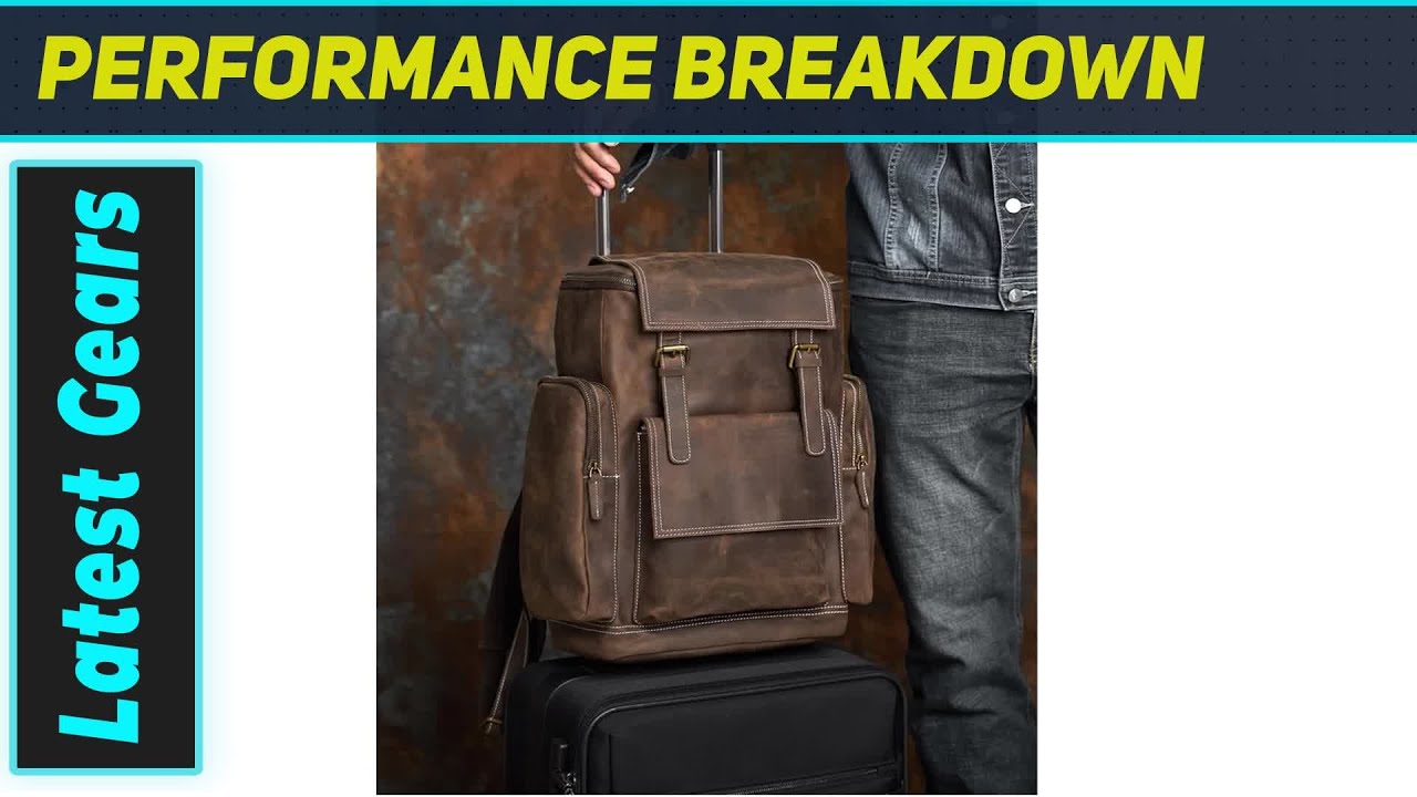 Genuine Leather Backpack: The Ultimate Retro Camping Bag? - YouTube