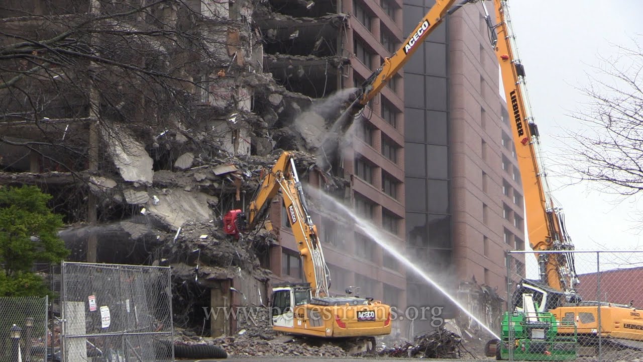 Marriott Wardman Park Demolition (Part 2) - YouTube