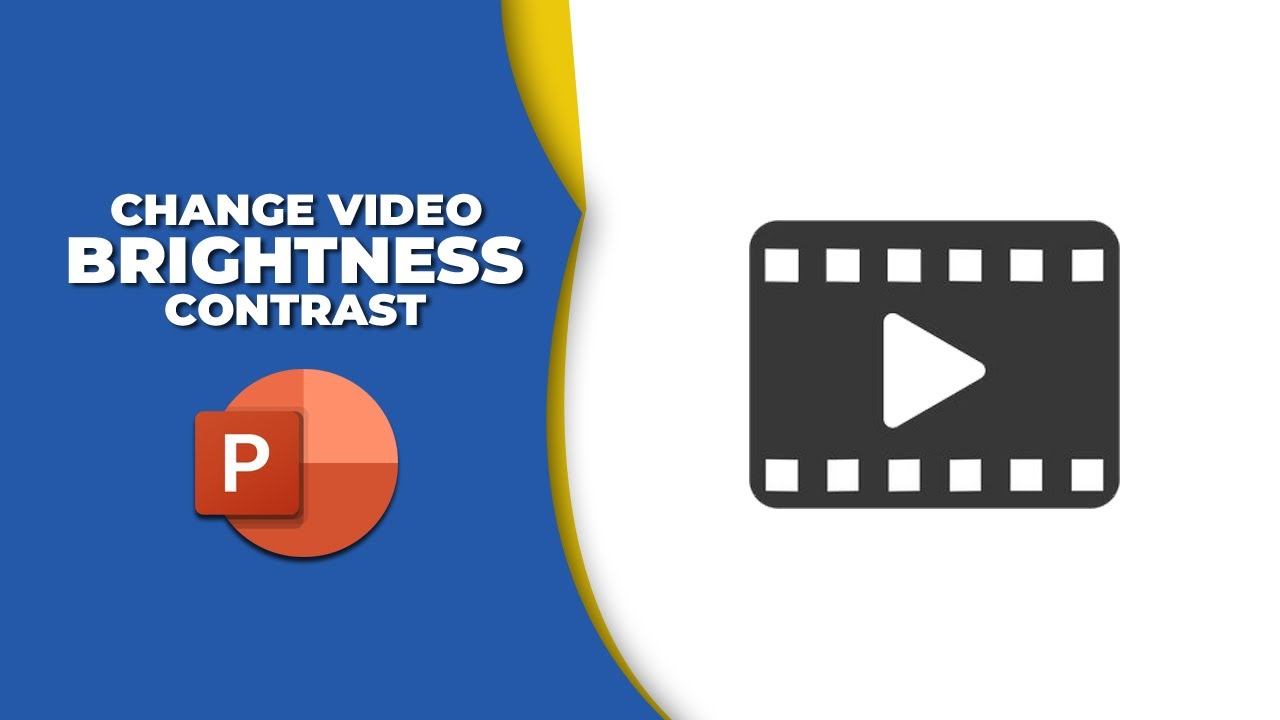 How to change video brightness and contrast in PowerPoint - YouTube