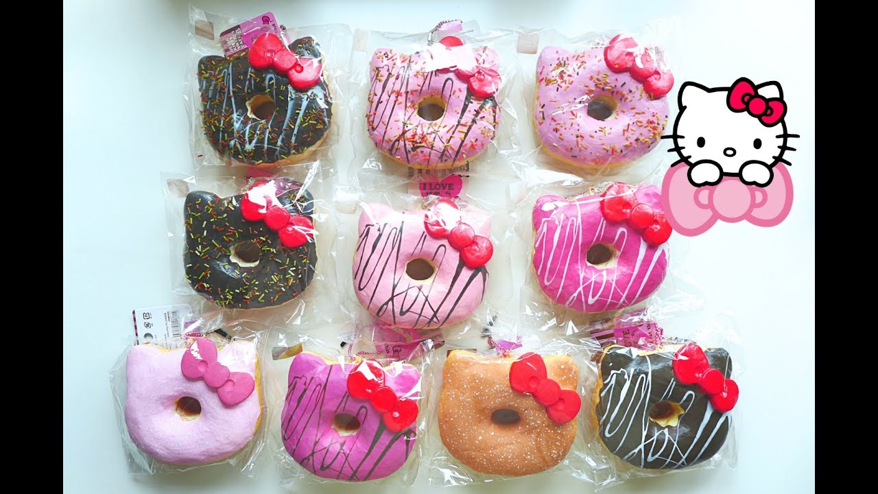 Hello Kitty Donut Squishy Series (Repro & Non-Repro) - YouTube