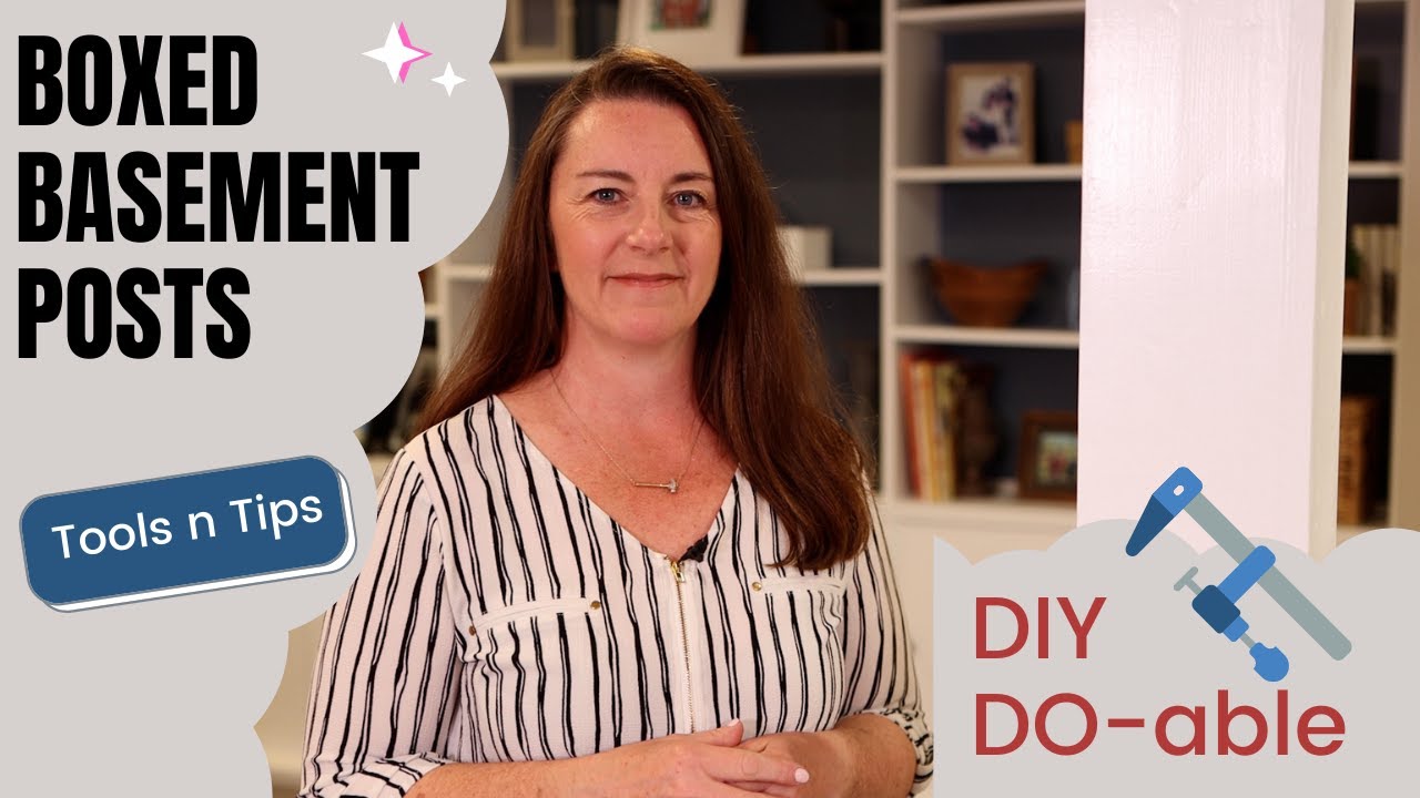 Boxed Basement Posts - Basic DIY Project - Tools and Tips - YouTube
