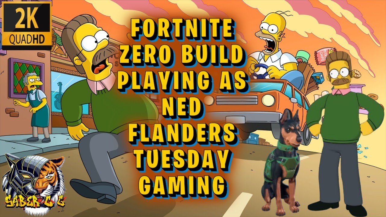 FORTNITE ZERO BUILD - BATTLE RAYALE PLAYING AS NED FLANDERS TUESDAY ...