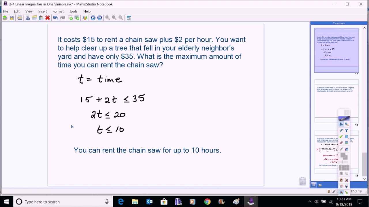 Linear Inequalities In One Variable Word Problems YouTube linear-inequalities-in-one-variable-word-problems-youtube