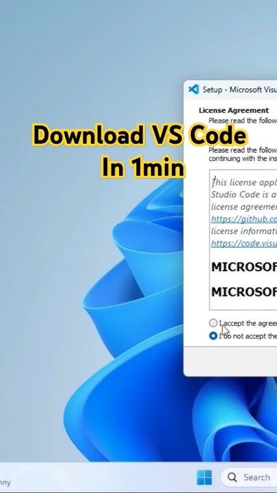 Vs Code Installation In 1 Min Vscode Shortsfeed Trending Viralvideo Coding Youtube