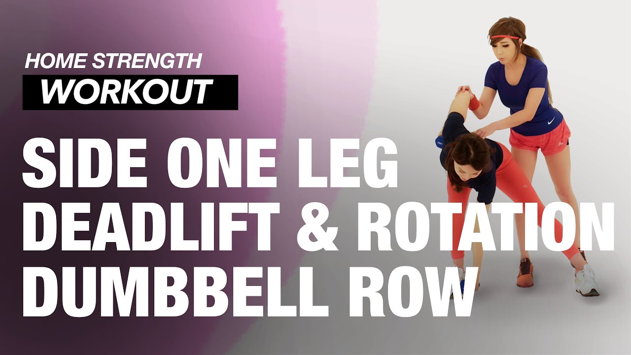 [4K] 14_Side One leg Deadlift & Rotation Dumbbell Row-Jungdayeon_チョンダヨン ...