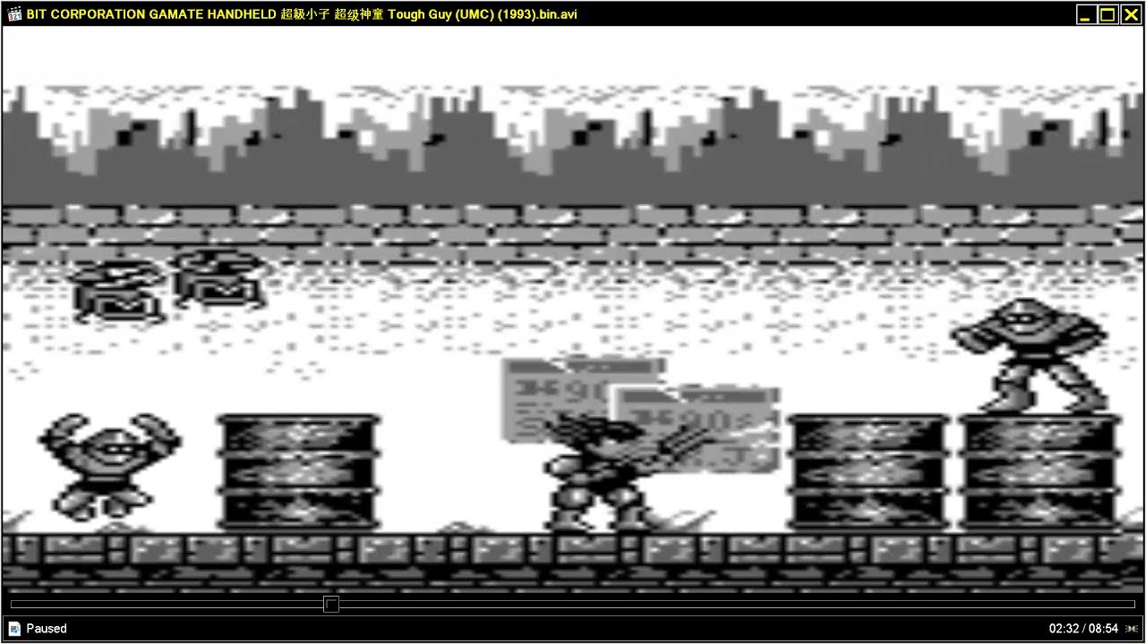 BIT CORPORATION GAMATE HANDHELD 超級小子 超级神童 Tough Guy UMC 1993 bin - YouTube