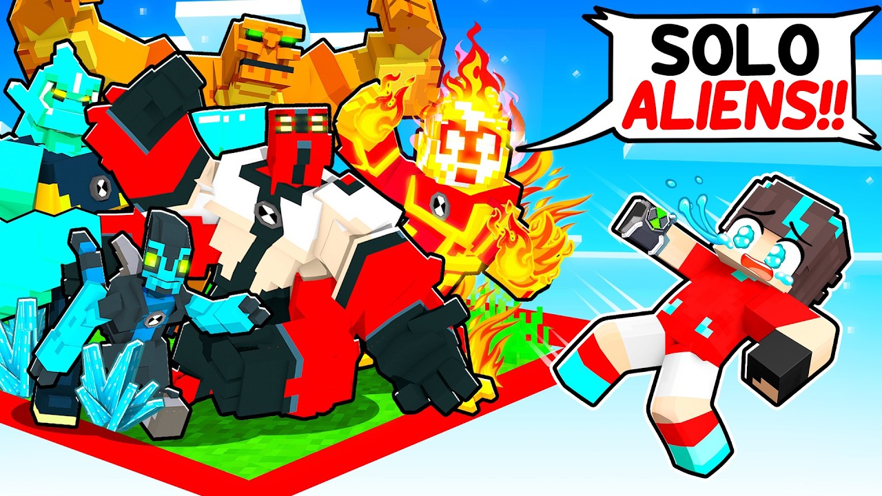 Sobreviví en UN BLOQUE de BEN 10 en Minecraft!👽😨 | Misaki Gamer - YouTube