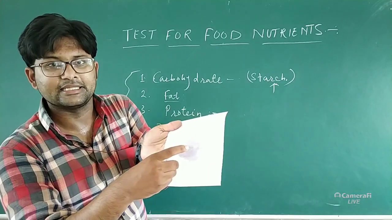 Class 6 Chp-2 Test for food nutrients - YouTube