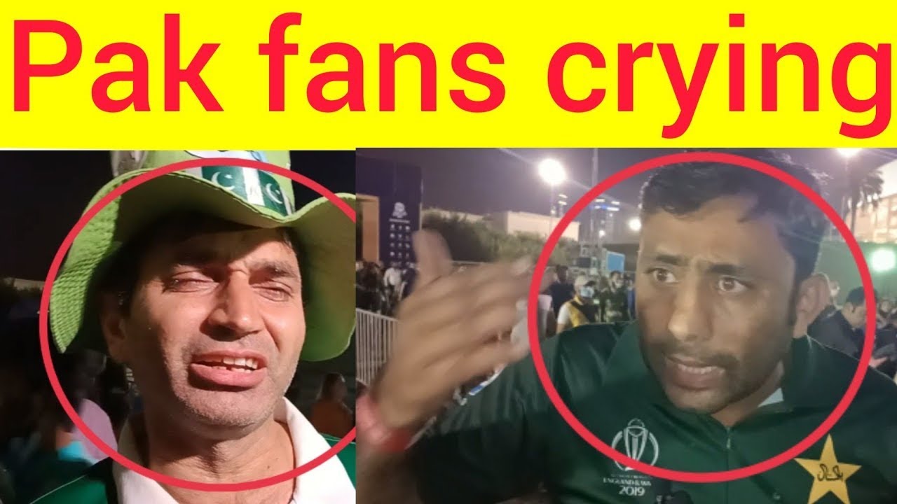 Angry Pakistani fans crying reaction after lost vs India | Champions ...