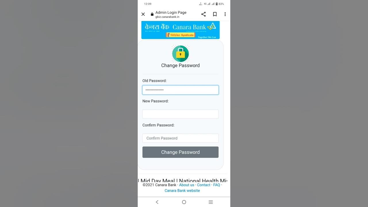 CSS PORTAL # canara bank# password change # easy# mobile # - YouTube