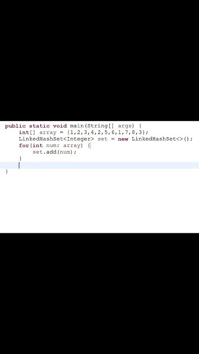 Remove Duplicate Elements In Array In Java Using A Set Distinct Elements In Array In Java