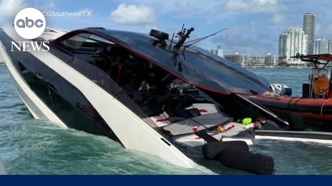 Dozens rescued after yacht starts sinking - YouTube