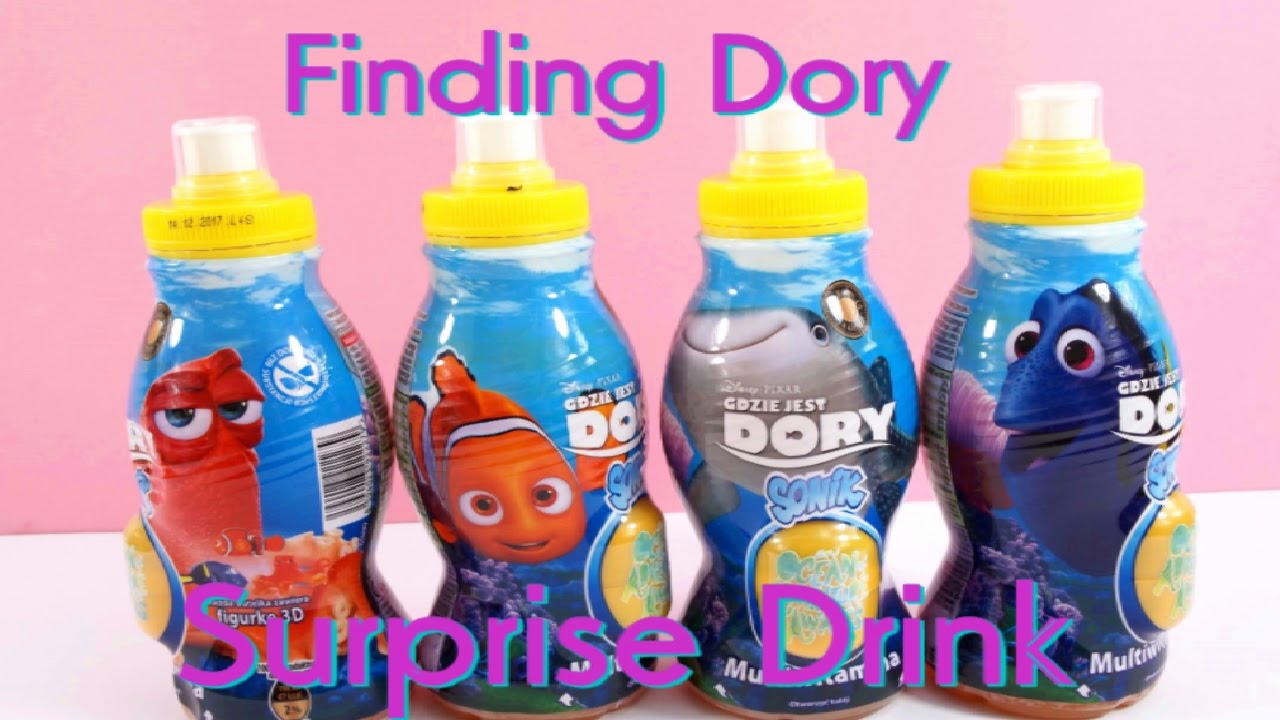 Disney Pixar Finding Dory surprise drink with 3D figures to collect ...