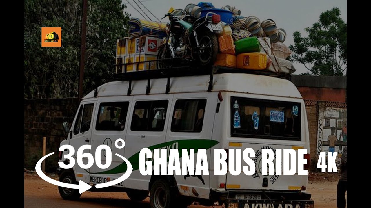 VR 360 Video of Ghana Bus Ride Accra 4K Virtual Reality - YouTube