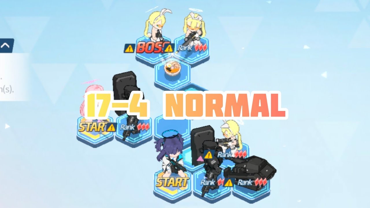 [Blue Archive Global] Stage 17-4 Normal 3 Stars | Clear within 3 Turns ...