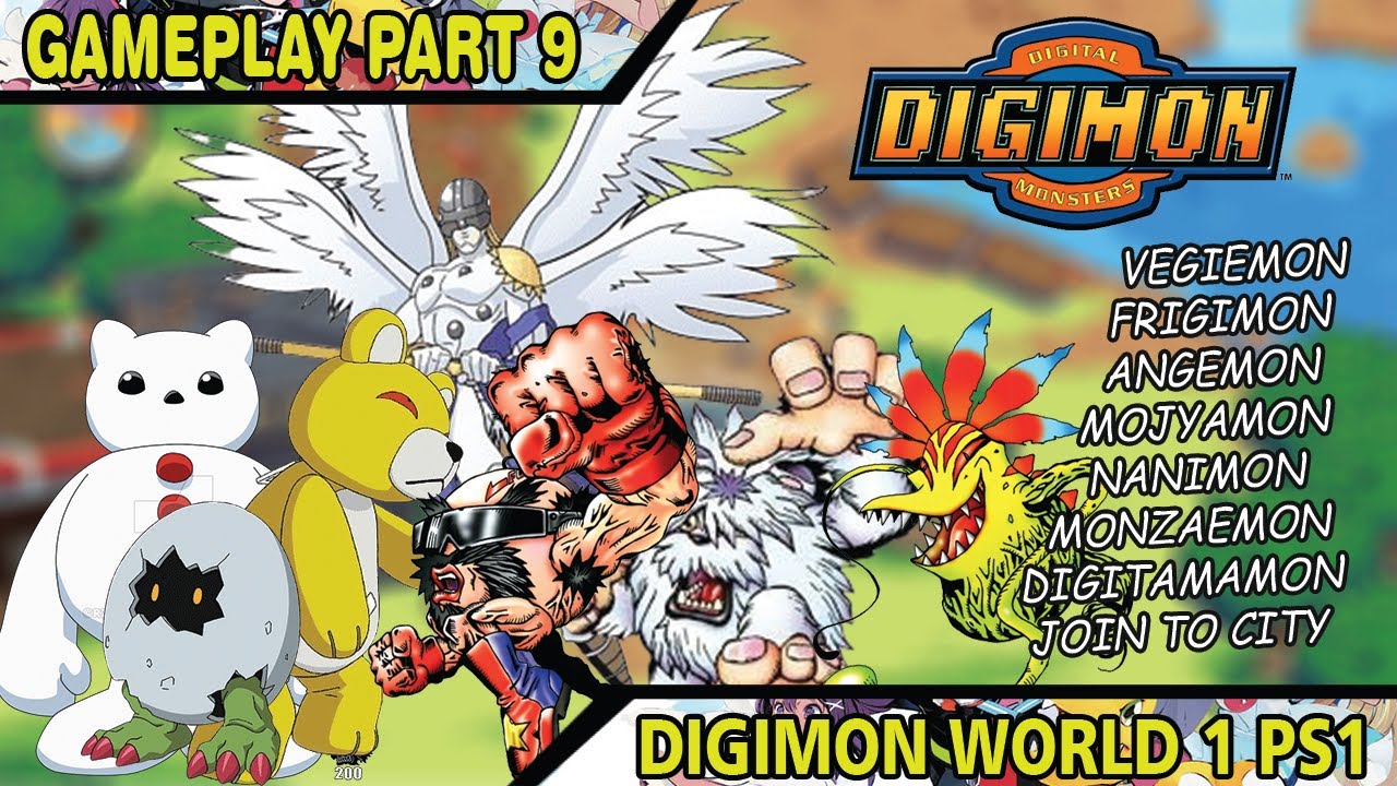 Digimon World 1 PS1 - Berpetualang Mencari Penduduk File City 100% ...
