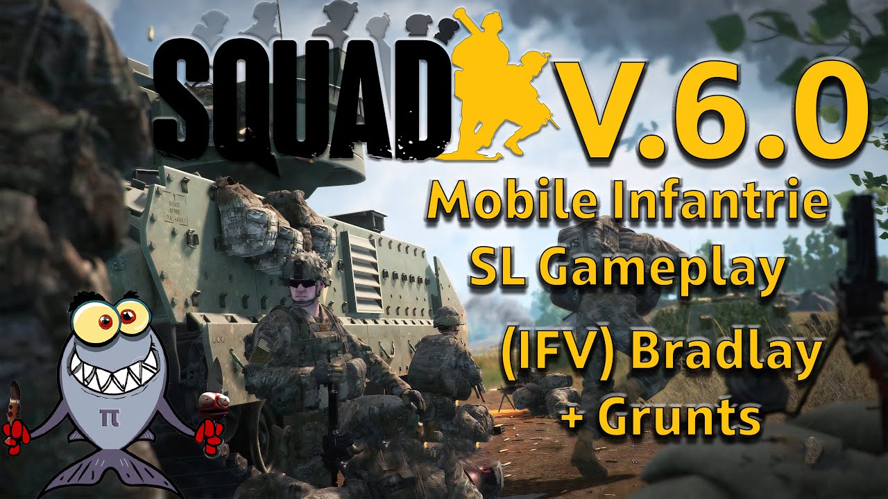 SQUAD V6.0 Mobile Infanterie fighting Vehicle with grunt unit 💀 Fire superiority Gameplay Uncut ...