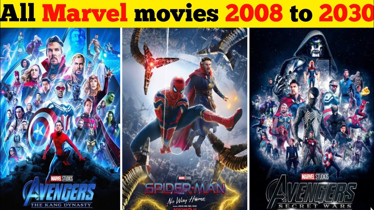 All Marvel movies series list 2008 to 2030 | how to watch Marvel movies ...