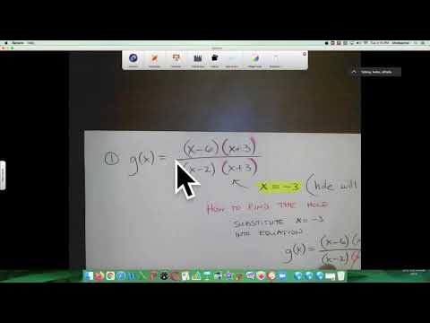 Pre Calc Rational Functions Graphing WS 2 video 1 - YouTube