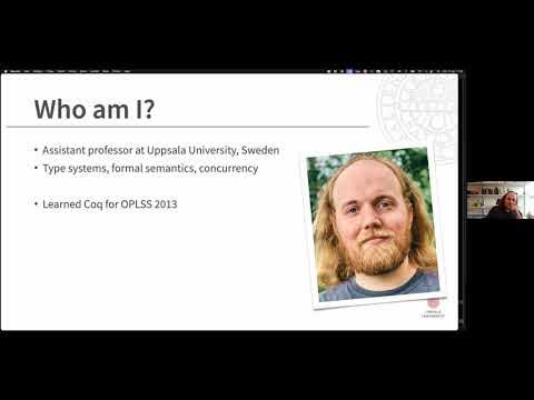 Interactive Theorem Proving, Lecture 1 - Part II - Introduction to Coq, by Elias Castegren - YouTube