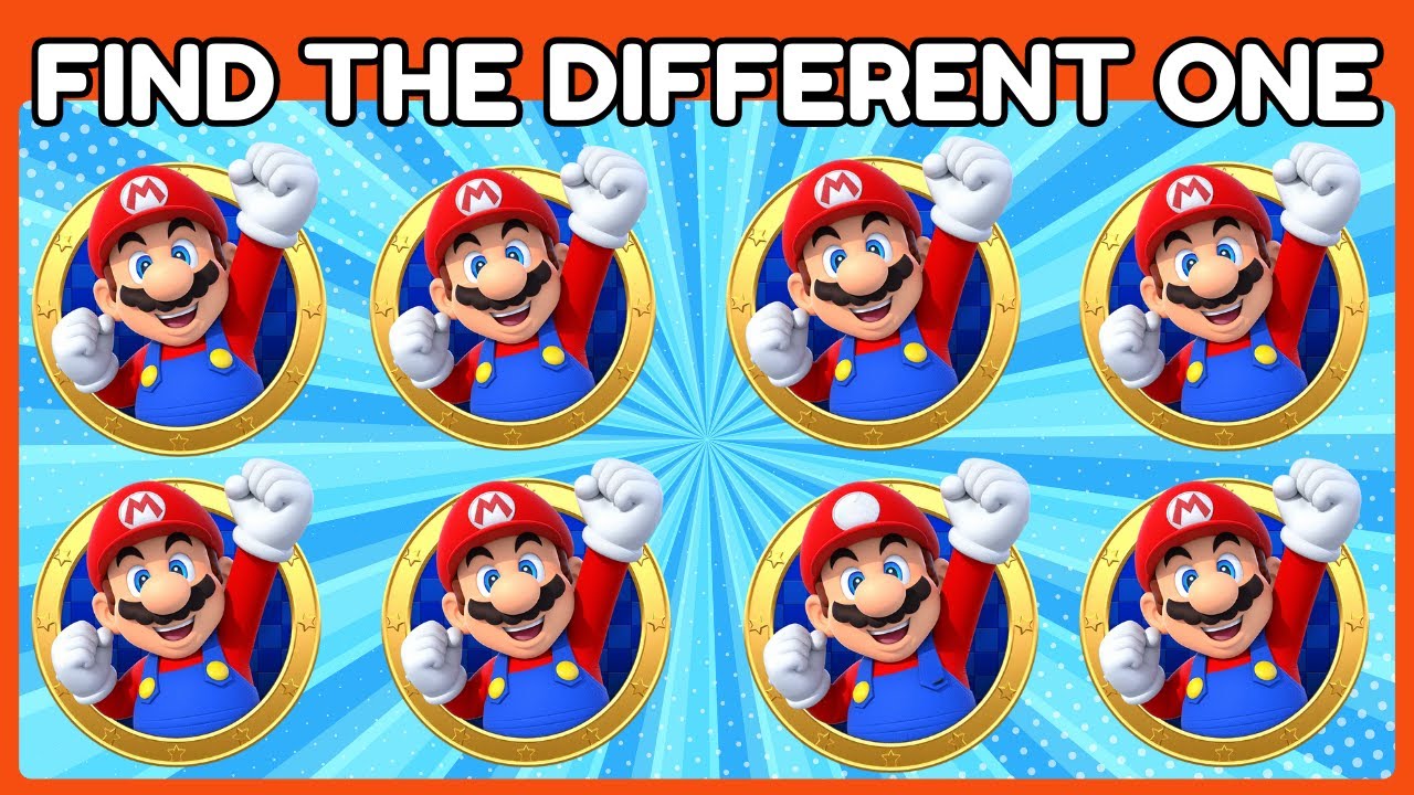 🔍 Super Mario Challenge: Find the Difference and Test Your Observation ...