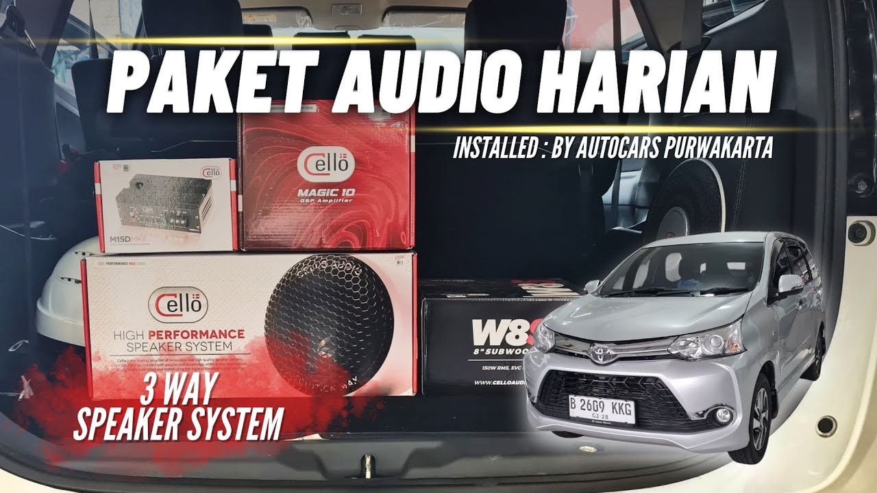 AUDIO PACKAGE DAILY USE‼️NONTON KONSER DI DALAM MOBIL‼️SPEAKER 3 WAY BY ...