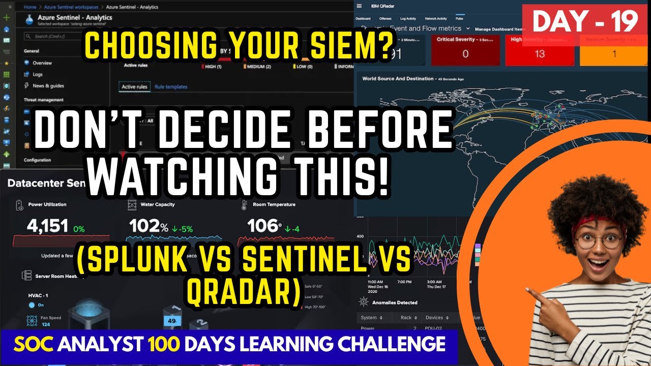 Day 19 | Splunk vs Microsoft Sentinel vs IBM QRadar — SIEM Tools Compared | Best SIEM Tool for ...