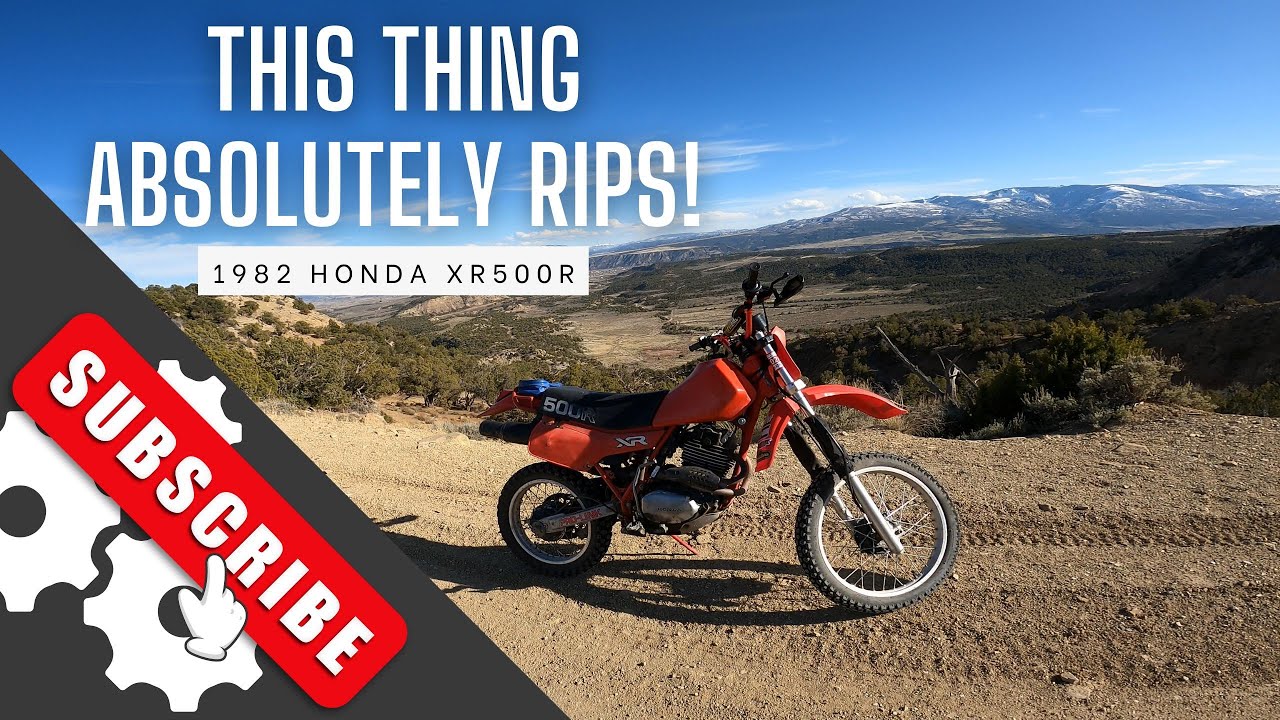 First Dirt Ride on my 1982 Honda XR500R Dirt Bike - YouTube