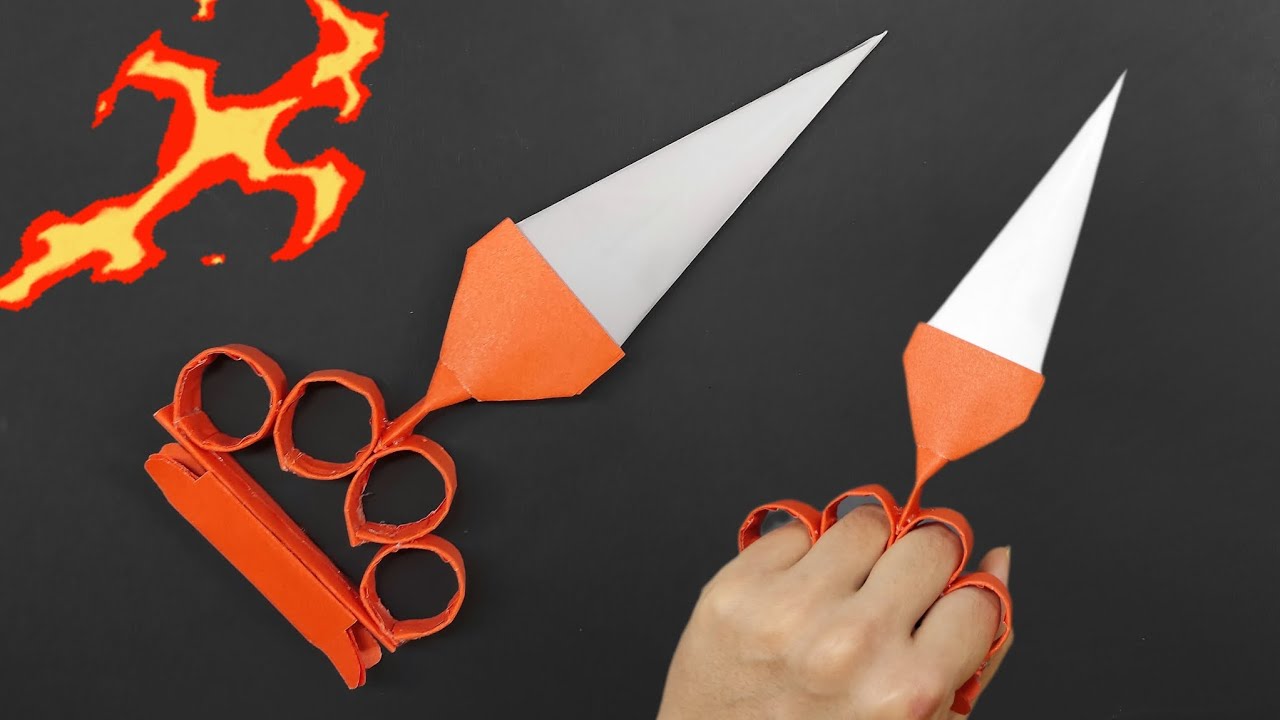 Easy Origami Brass Knuckles || How to make paper ninja brass knuckles ...