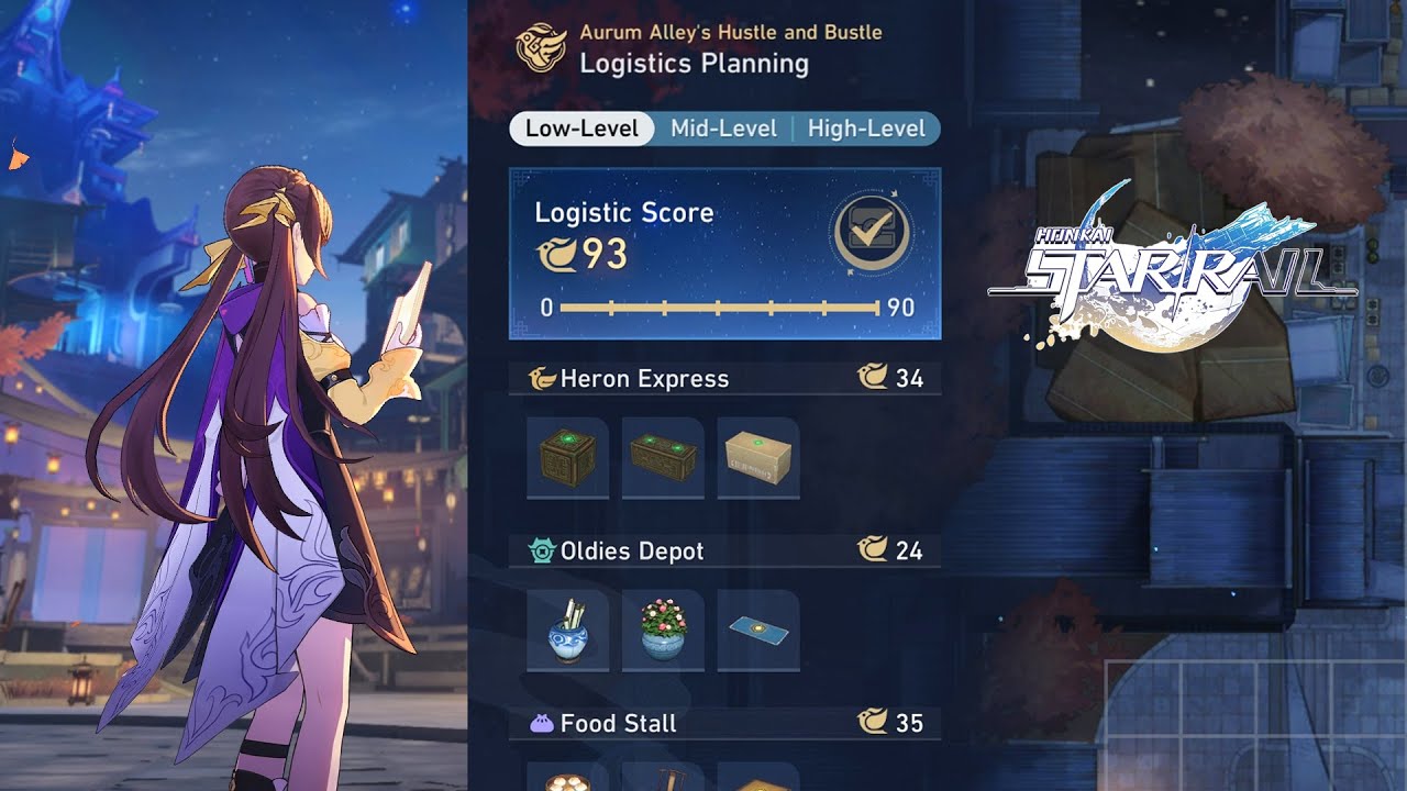 Honkai Star Rail Logistics Planning Low Level Total Score 93 ...