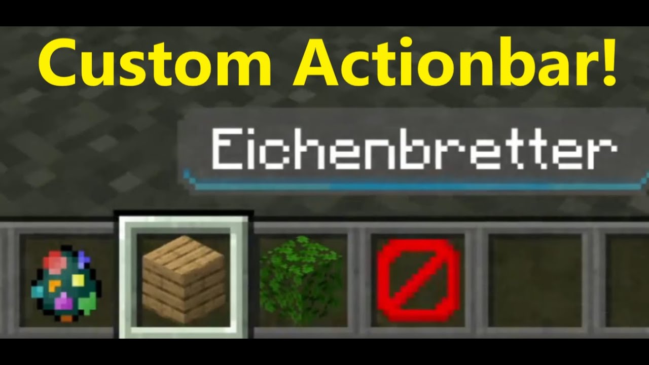 Minecraft Bedrock Actionbar Background Shorts Einfach Erklärt Youtube