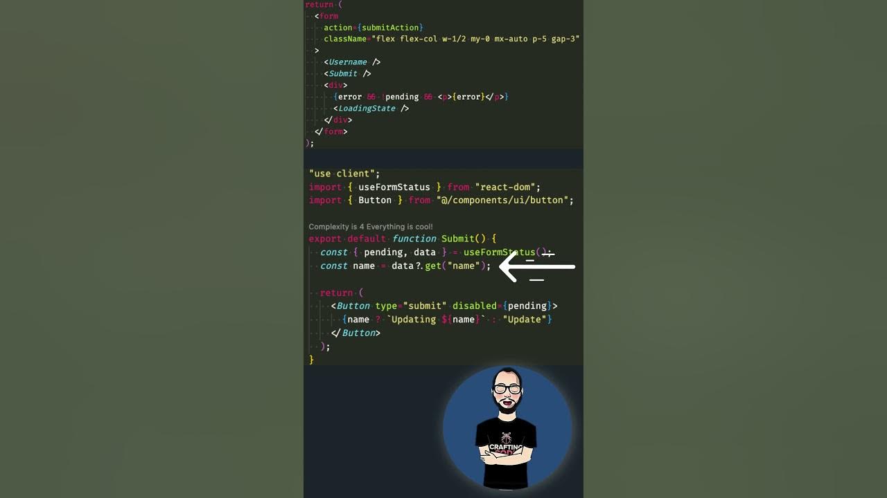 Lo nuevo en React 19: useFormStatus - YouTube
