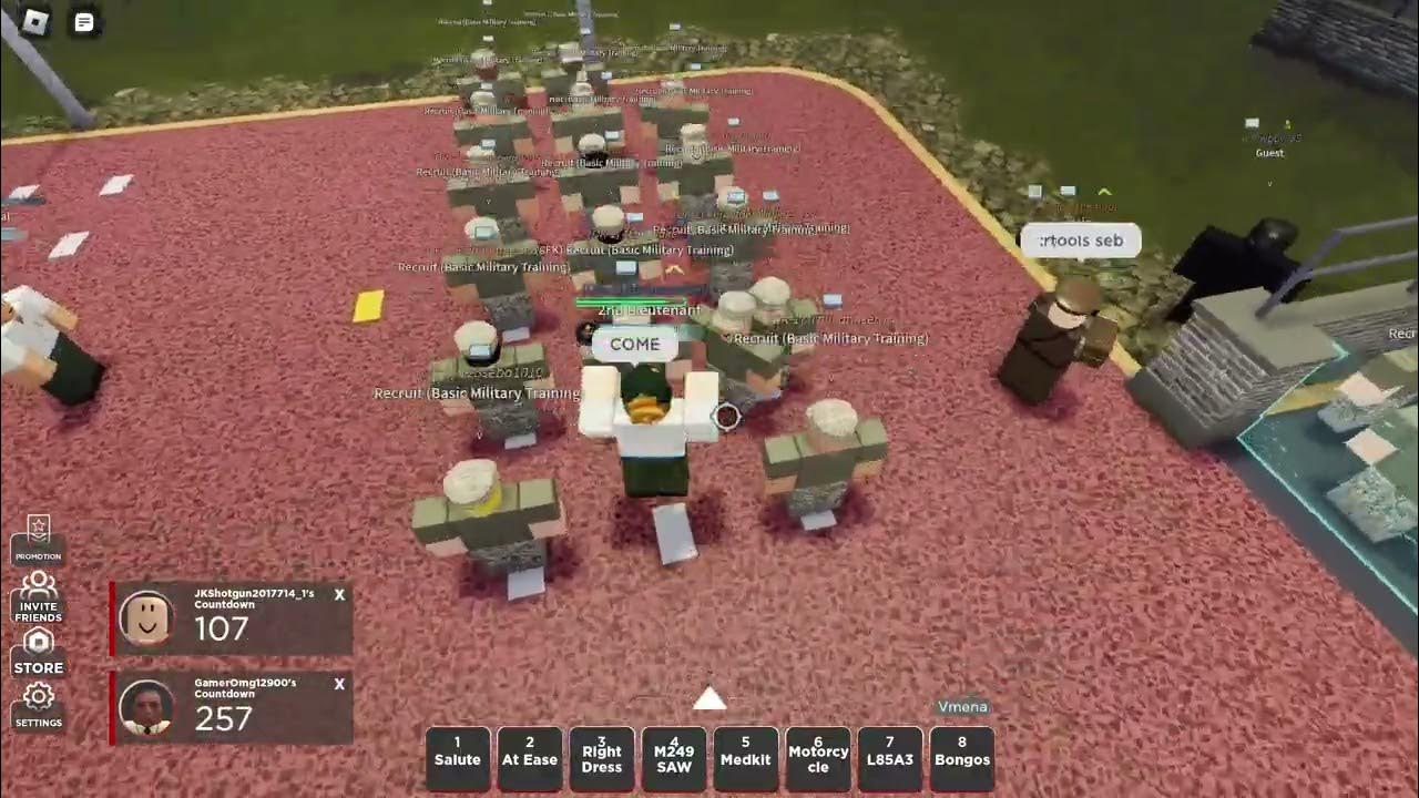 BASIC MILITARY TRAINING SANDHURST ROBLOX - YouTube