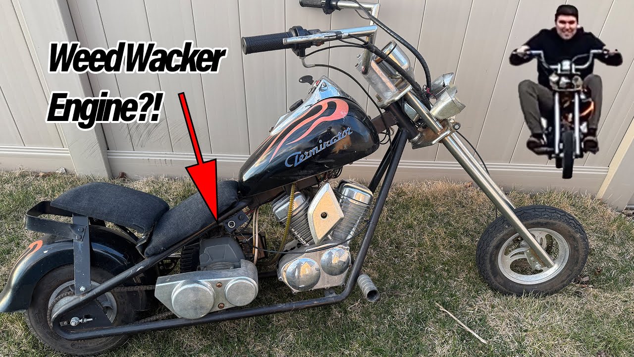 Engine Swapping Marketplace Mini Chopper with a Predator 212! (part 1 ...