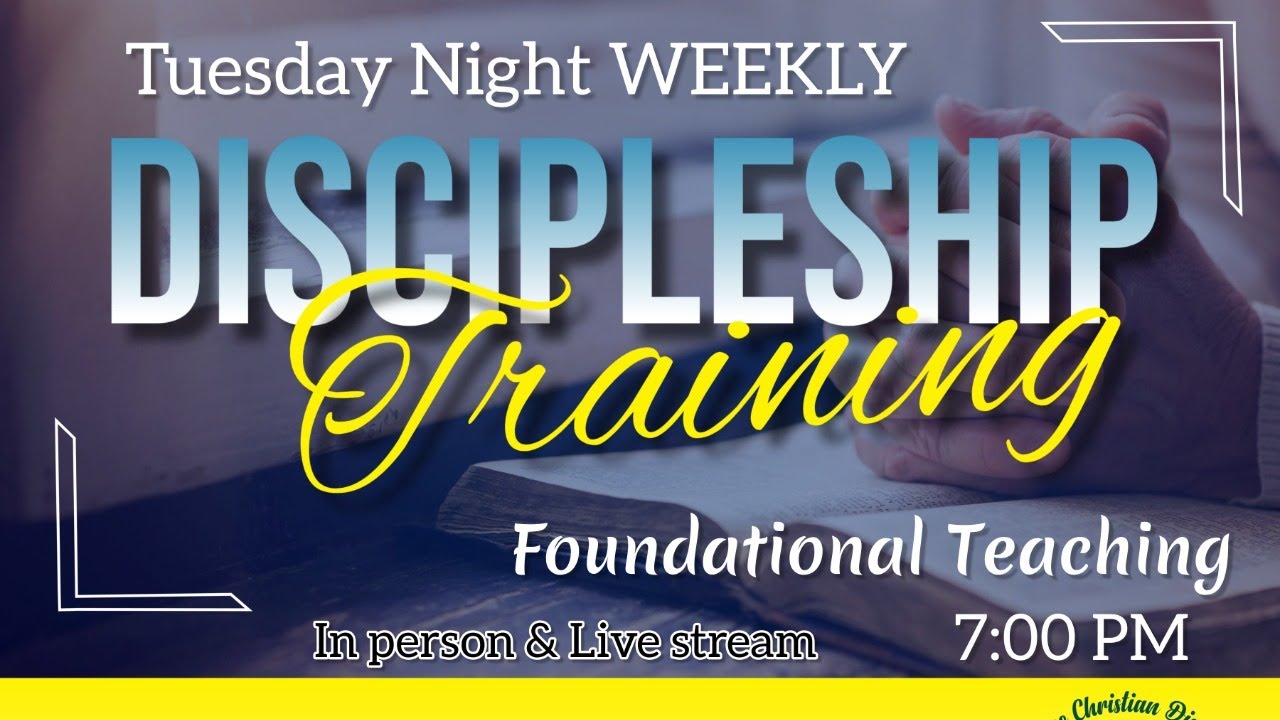 BACK TO THE BASIC! DISCIPLESHIP TRAINING! - YouTube