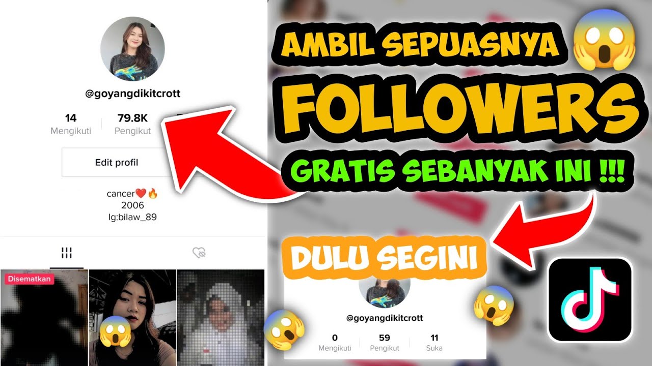 CARA MENAMBAH FOLLOWERS TIKTOK GRATIS DAN PERMANEN - SETIAP HARI ...