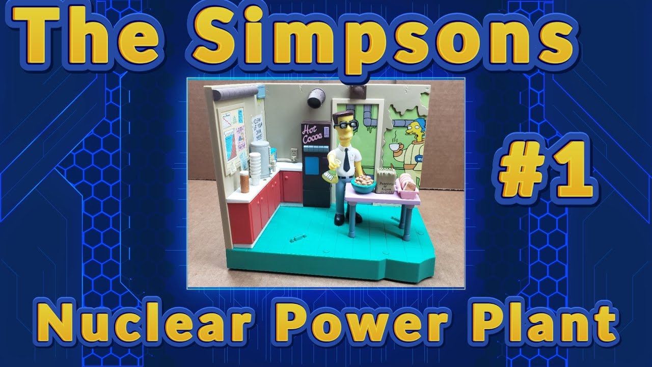 The Simpsons Playset Nuclear Power Plant Lunch Room - YouTube