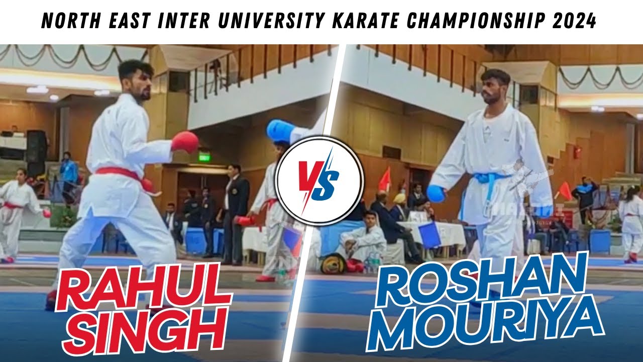 Roshan Mouriya vs Rahul Singh | North East Zone Karate University Games ...