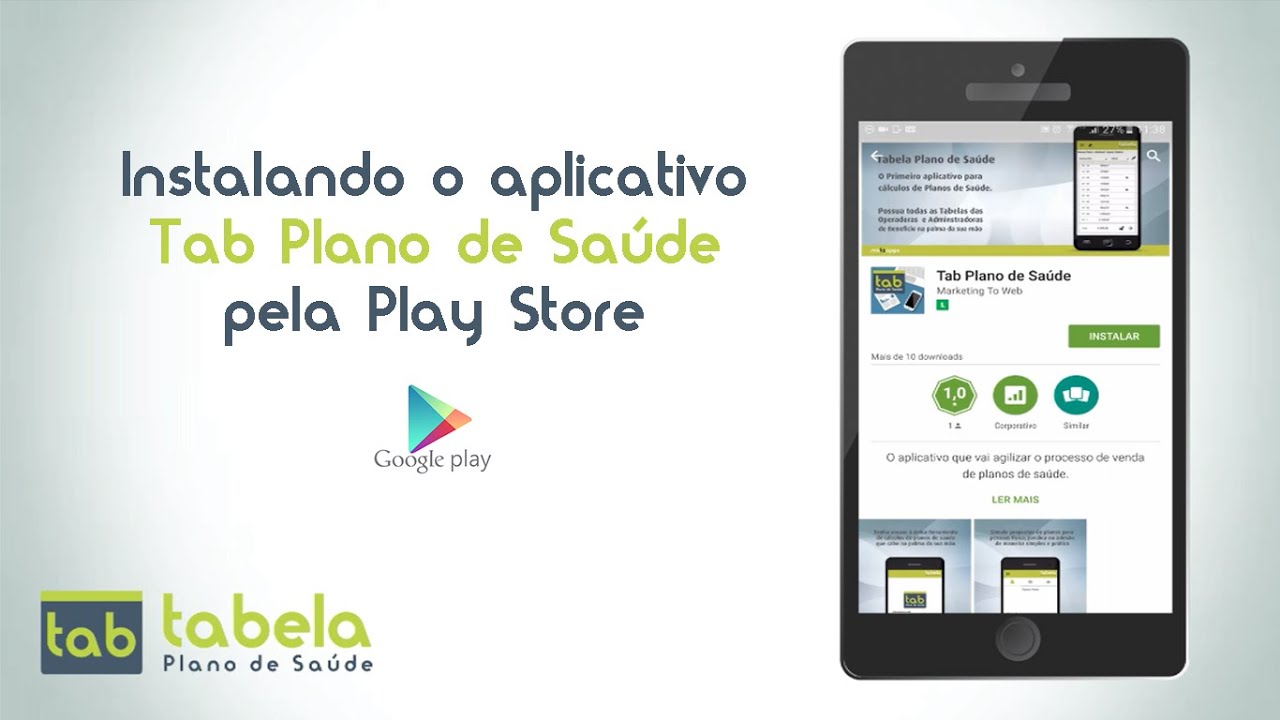 Instalação do Tab Plano de Saúde pela Play Store - YouTube