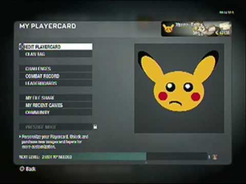 Black Ops: Pikachu Emblem Tutorial - YouTube