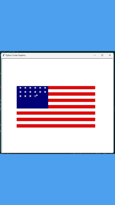 How To Draw The United States Flag In Python!! | The American Flag ...