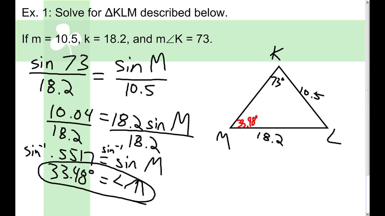 8 6 The Law Of Sines YouTube 8-6-the-law-of-sines-youtube