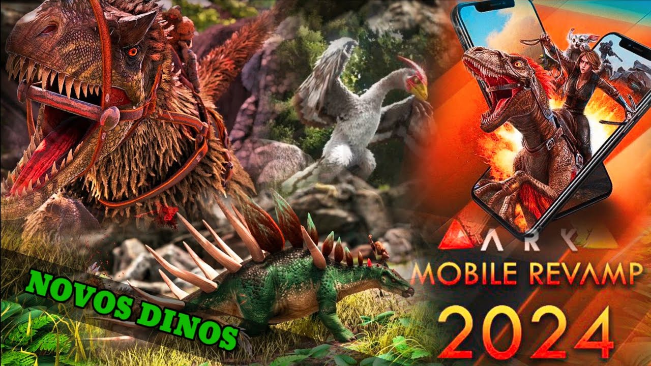 NOVOS DINOS DO REVAMP ARK MOBILE: ULTIMATE SURVIVOR EDITION - THE ISLAND - YouTube