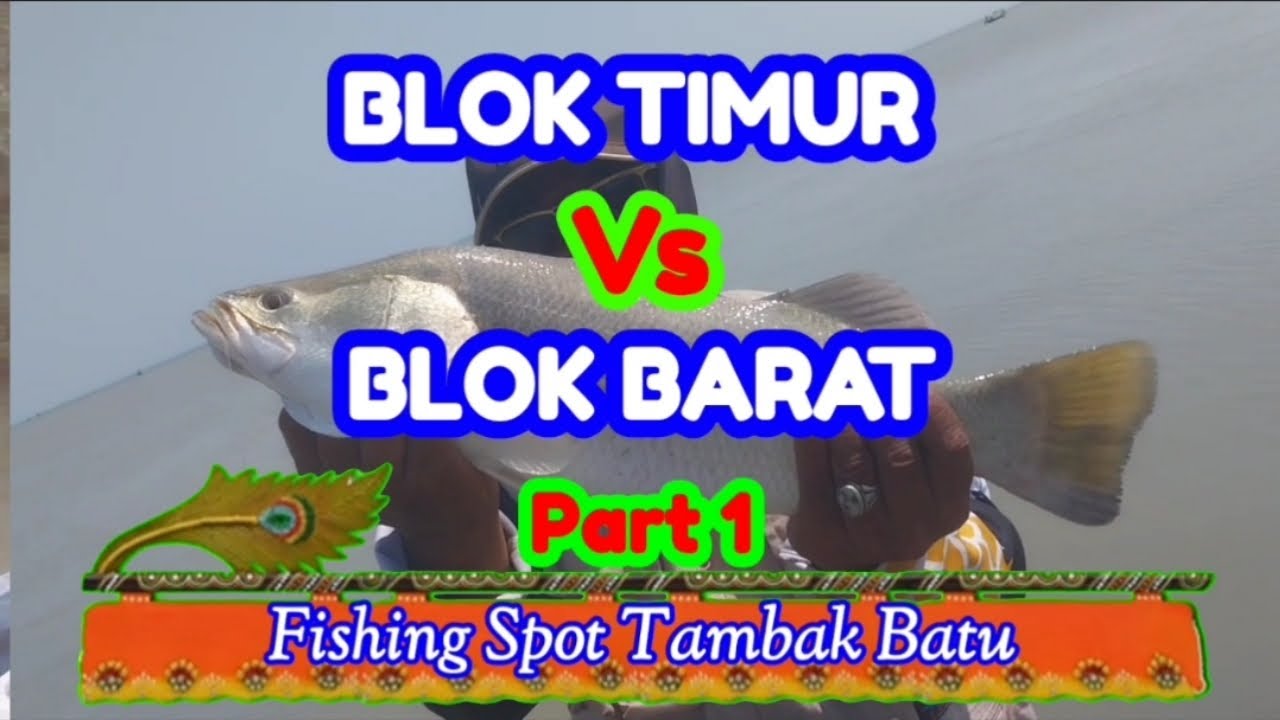 BLOK TIMUR Vs BLOK BARAT‼️Part 1_fishing Spot Tambak Batu - YouTube