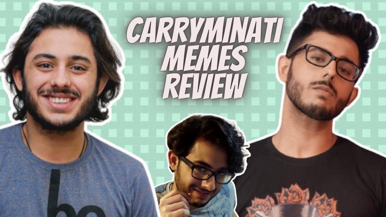 CarryMinati Memes Review || CarryMinati Memes Reaction On Live Stream ...