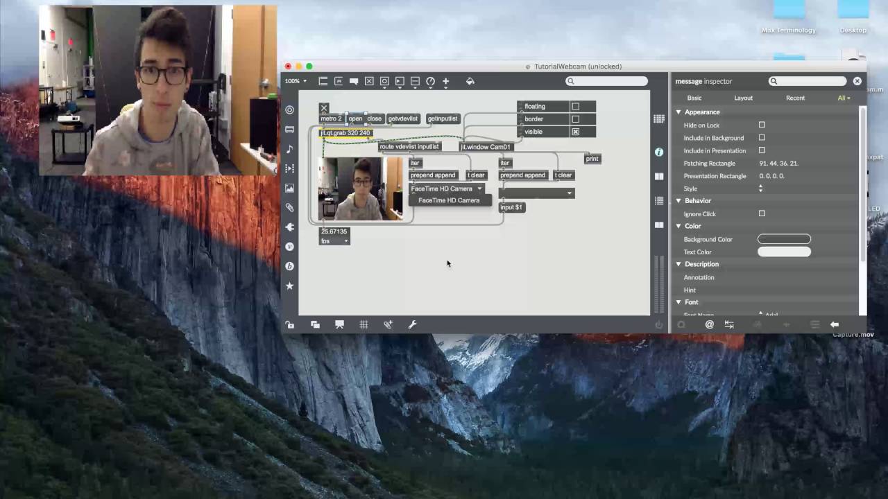 Max Tutorial Webcam - YouTube